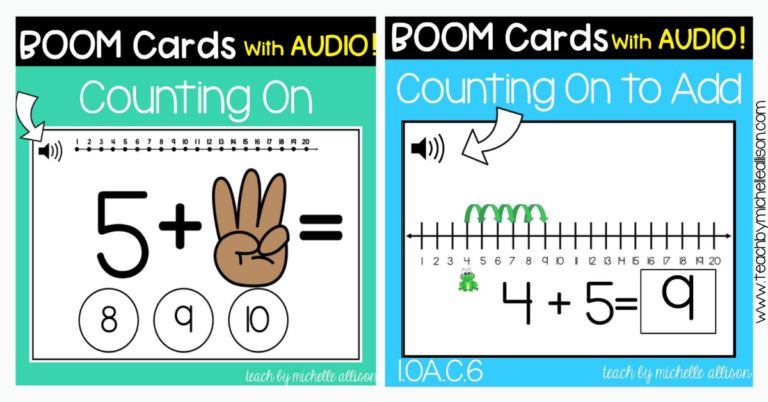 Teach By Michelle Allison – Teaching Counting On Strategy To Add