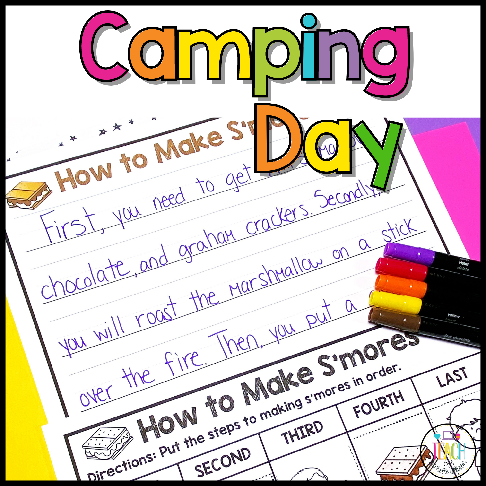 Camping Themed Classroom Activities – Teach By Michelle Allison