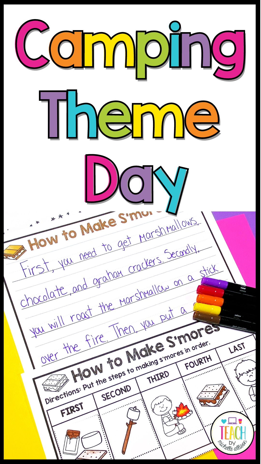 Camping Themed Classroom Activities – Teach By Michelle Allison