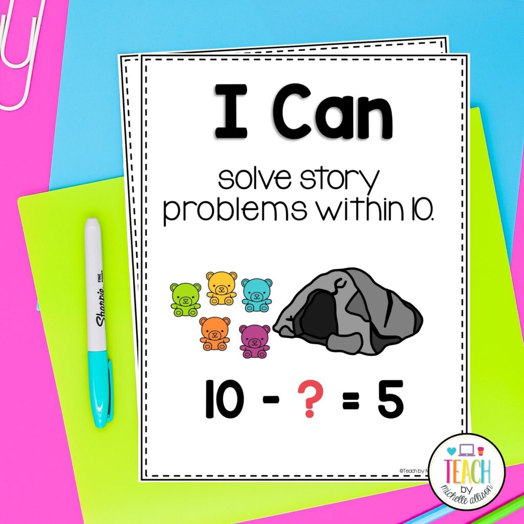 First Grade I Can Statements – Teach By Michelle Allison