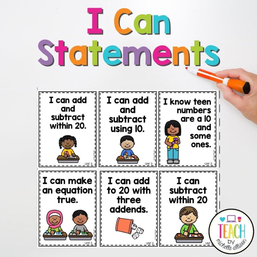 Add And Subtract Within 20 First Grade Math Centers – Teach By Michelle ...