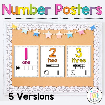 Number Posters 1-20 – Teach By Michelle Allison