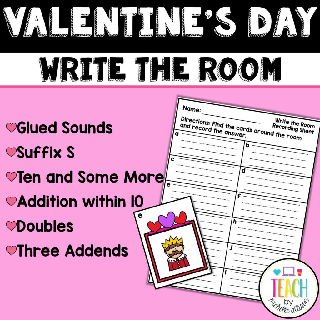 Valentine's Day Activities | Phonics And Math Activities – Teach By ...