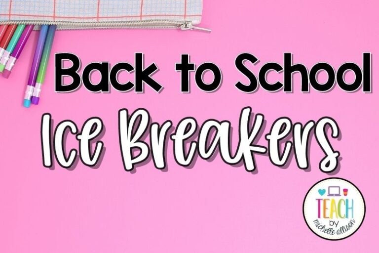 9 Back To School Ice Breakers For The First Week Of School