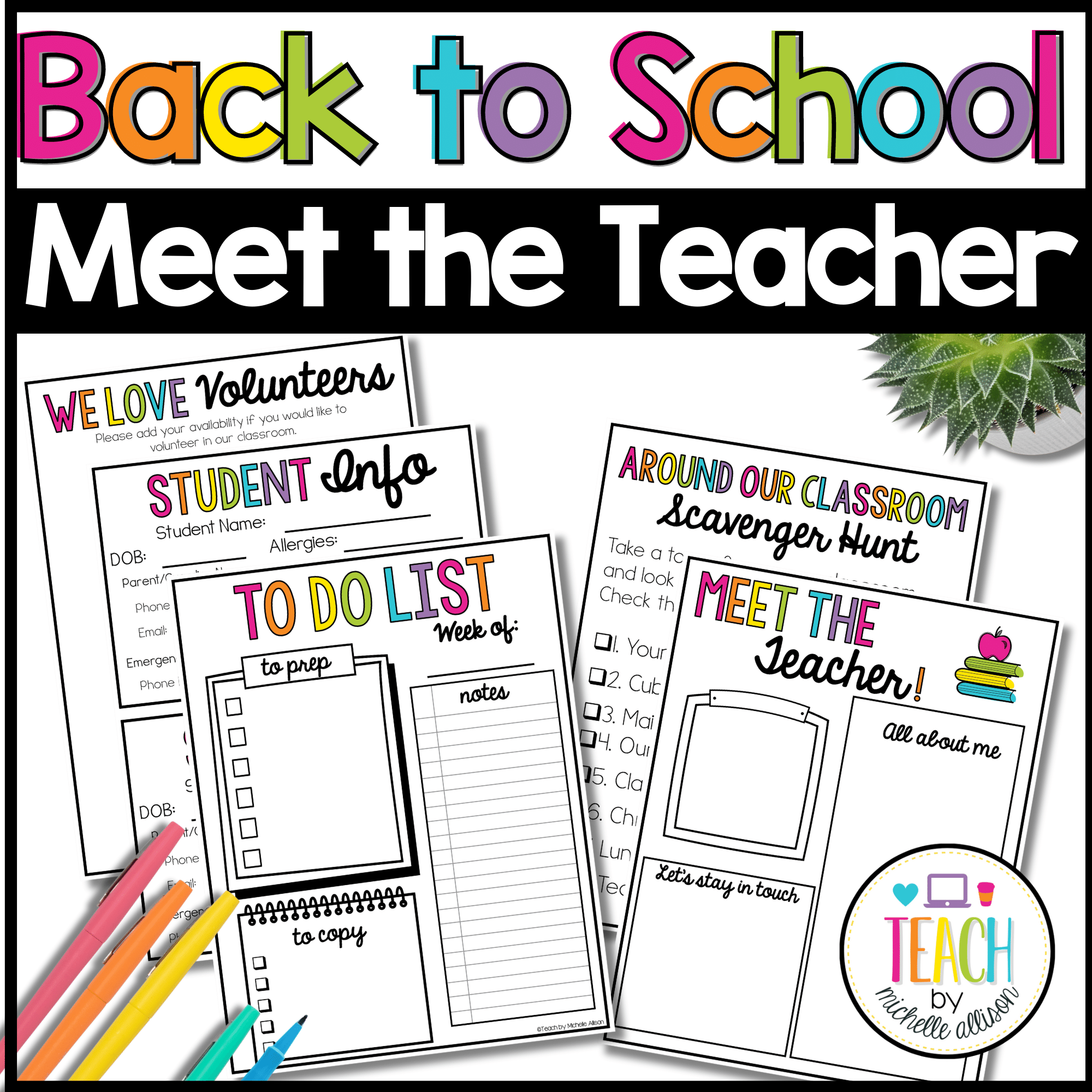 5 Tips For A Successful Meet The Teacher Night – Teach By Michelle Allison